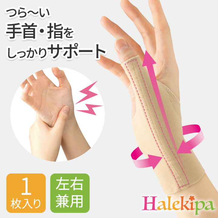 【楽天市場】勝野式 手首の休息サポーター [Z3293] 1枚入り 左右兼用 男女兼用 手首 指 痛い 親指 小指 中指 薬指 人差し指 薄い コイルボーン 伸縮性 ストレッチ ...