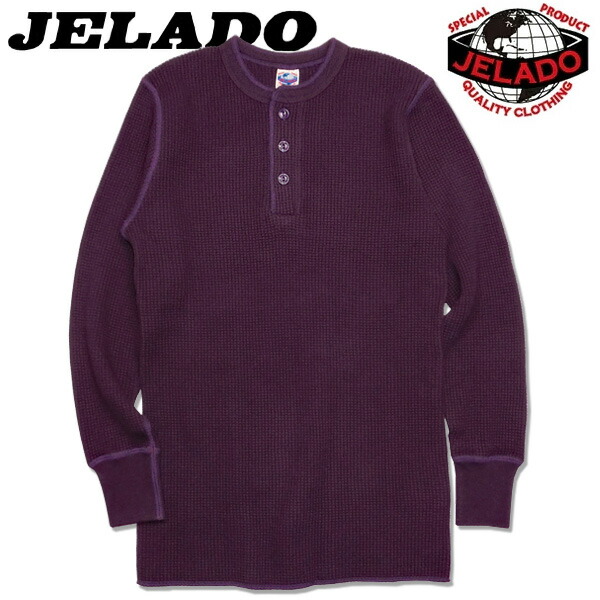 【楽天市場】JELADO(ジェラード）ヘンリーネックメガサーマルTシャツ【AB04208】パープル：HALLO-WIN
