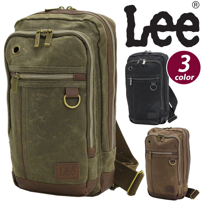 【楽天市場】リー ボディバッグ Lee ボディ 斜め掛け 肩掛け バッグ カバン サブバッグ 旅行 散歩 アウトドア ブラック 黒 パラフィン ...