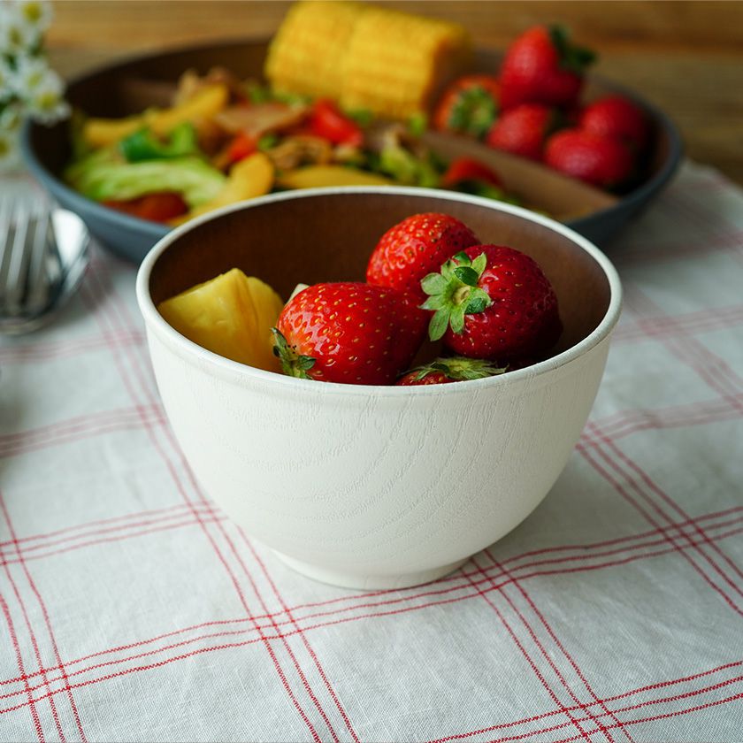 【楽天市場】【クーポン配布中】isso ecco(イッソ エッコ) 木目調 ボウル S 11.3cm ホワイト (お取り寄せ品） ABS樹脂 // 日本製 アウトドア食器 電子レンジOK ...