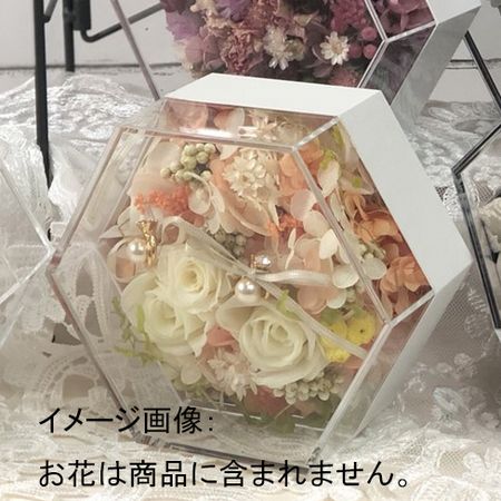 【楽天市場】Hacocoro/フェリーチェ キュート ホワイト/HH-C93-WM【07】 花器、リース 花器・花瓶 フラワーボックス：花材 ...