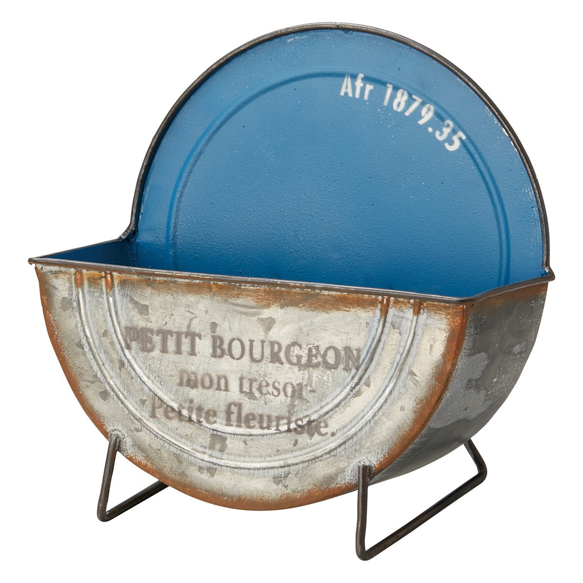 【楽天市場】友膳/プティブルジョンスタンドGY/UN1727【01】 ガーデニング・園芸用品 植木鉢・フラワーポット アイアン・ブリキ鉢：花材 ...