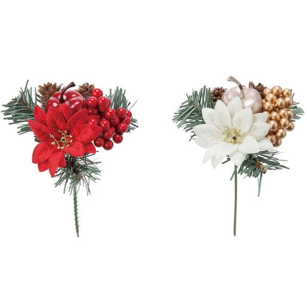 【楽天市場】YDM/ポイン＆アップルピック2AST 2デザインアソート ※2種類のいずれか1つ。お選びいただけません。/CVD-164【01】 造花（アーティフィシャルフラワー） 造花 花材 ...