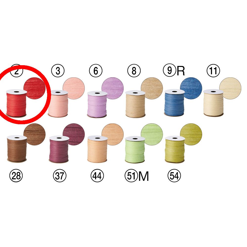 【楽天市場】アスカ/ペーパーラフィア レッド/A-16927-2【01】 リボン ラフィア：花材通販はなどんやアソシエ