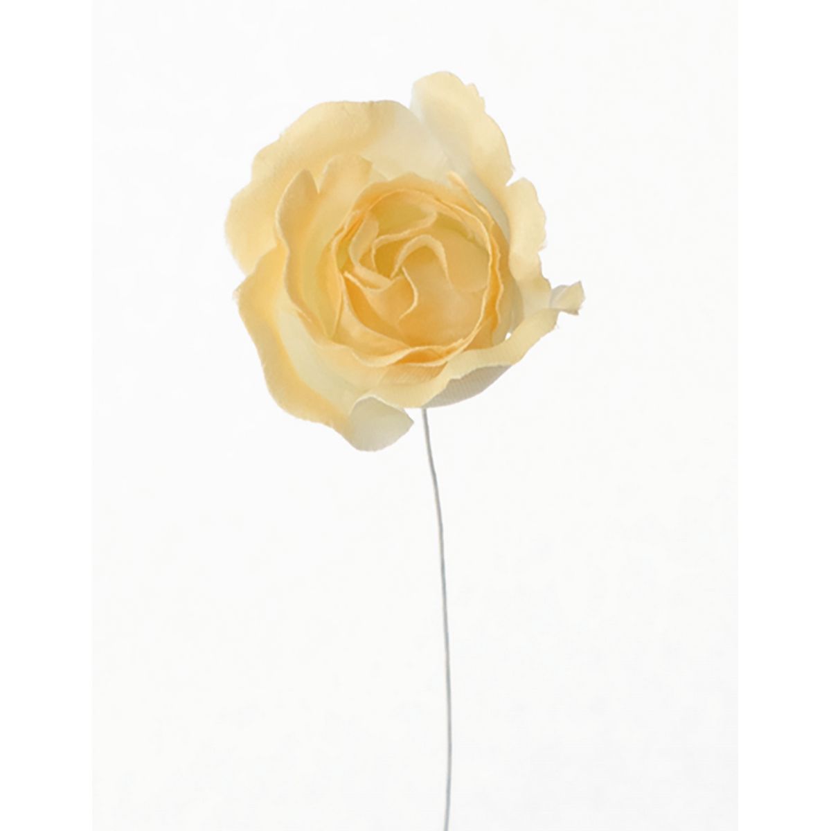 【楽天市場】【造花】サンセイ/polca KN-01 ローズ #N11 Nイエロー/751008【10】[6個] 造花（アーティフィシャル ...