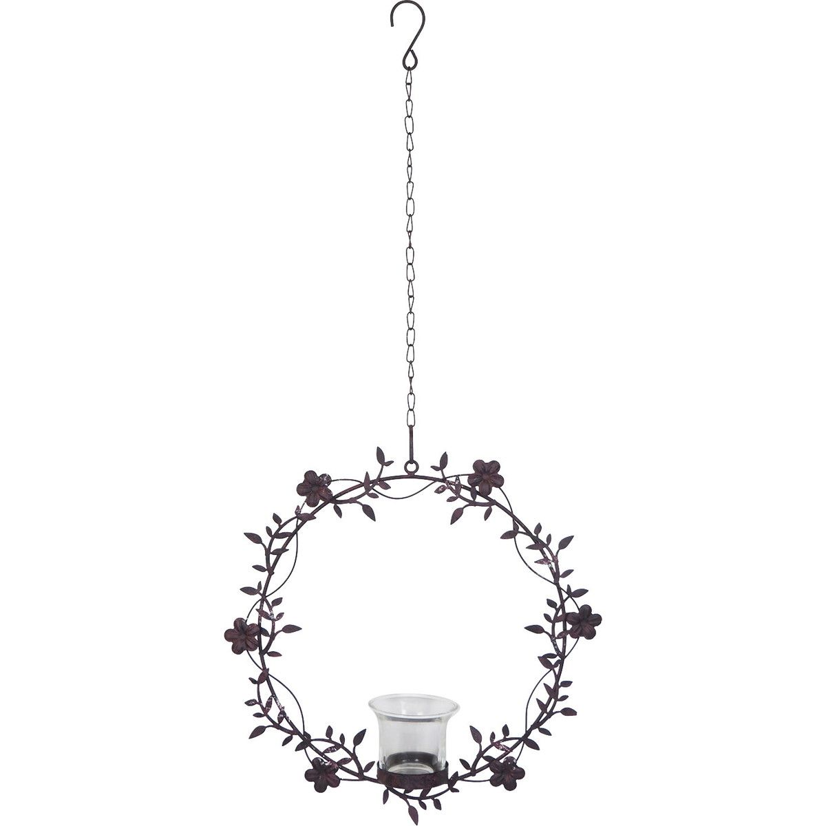 【楽天市場】村田屋産業/ハングフラワーリングキャンドルL/7182【07】 キャンドルホルダー・スタンド ホルダー：花材通販はなどんやアソシエ