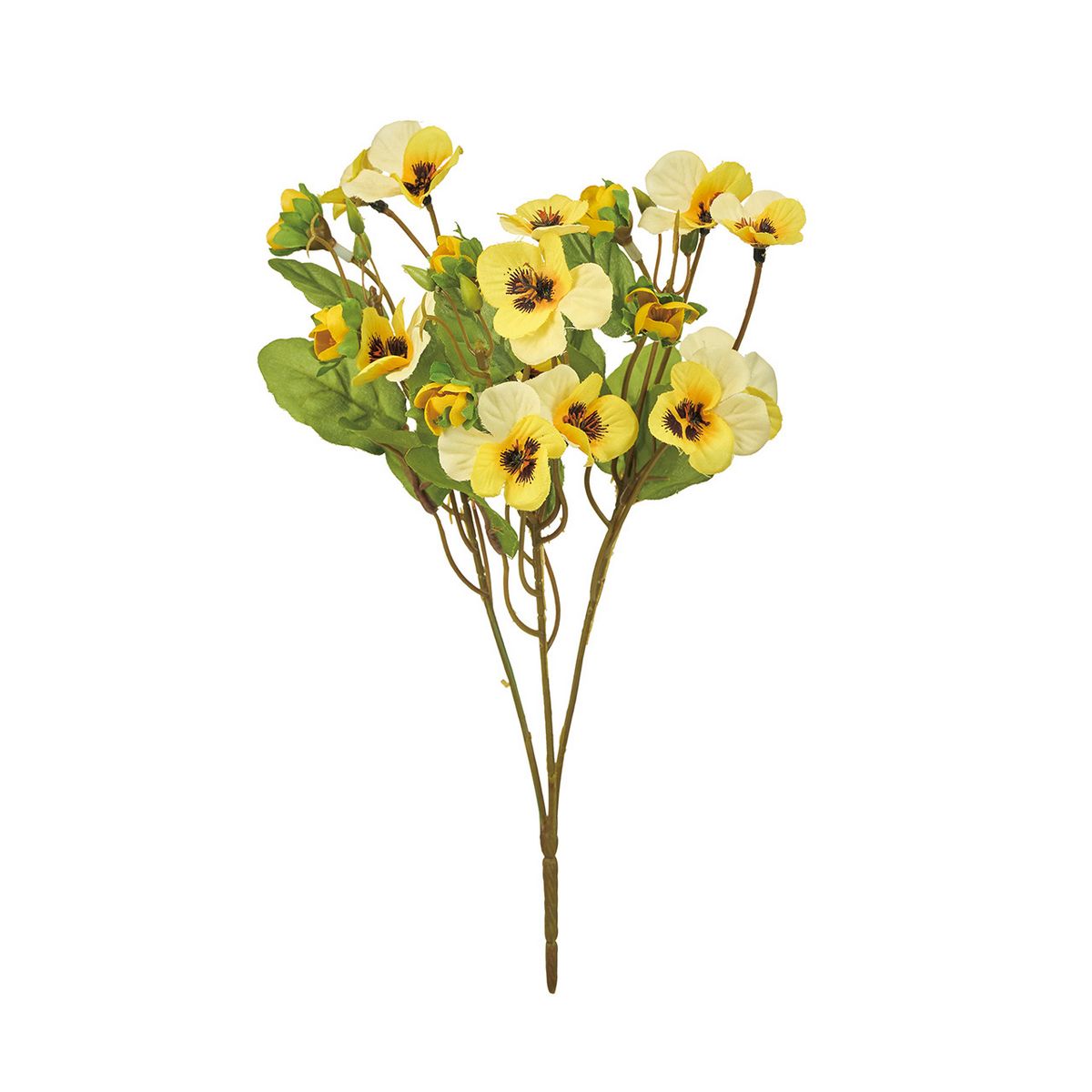 【楽天市場】【造花】MAGIQ東京堂/ミルパンジーブッシュ #4 YELLOW イエロー/FM000233-004【01】 造花 ...