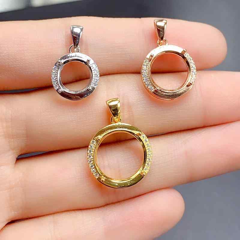 【楽天市場】ペンダントトップ 空枠 S925シルバー 円形 丸型 裸石用セッティング 8mm 10mm 12mm ロジウムメッキ ローズゴールドメッキ ゴールドメッキ 上品 シンプル：花りぼん