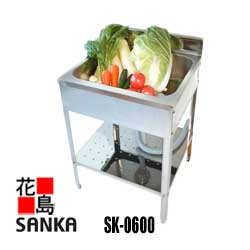 【楽天市場】SANKA★【送料無料】【離島配送不可】【代引き不可】サンカ アウトドアキッチン 組み立て式流し台【SK-0600】スチール製 幅600X奥行550X高さ780mm 7.0Kg ...