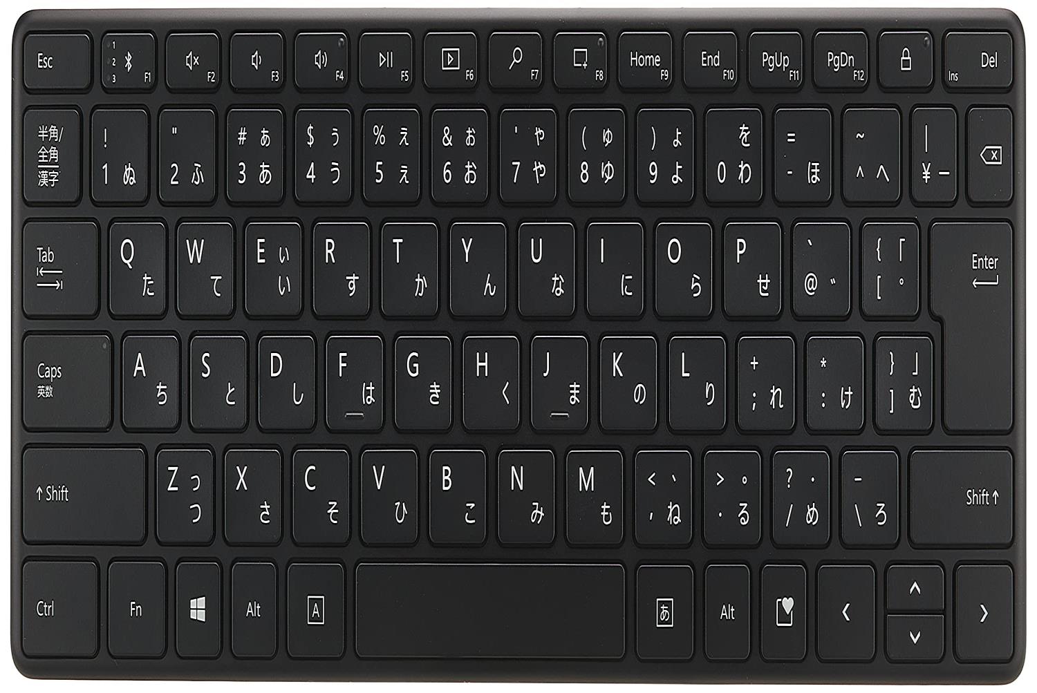 【楽天市場】マイクロソフト デザイナー コンパクト キーボード 21Y-00019 : ワイヤレス 薄型 長寿命 バッテリー 3台接続可 Bluetooth ( マット ブラック ...