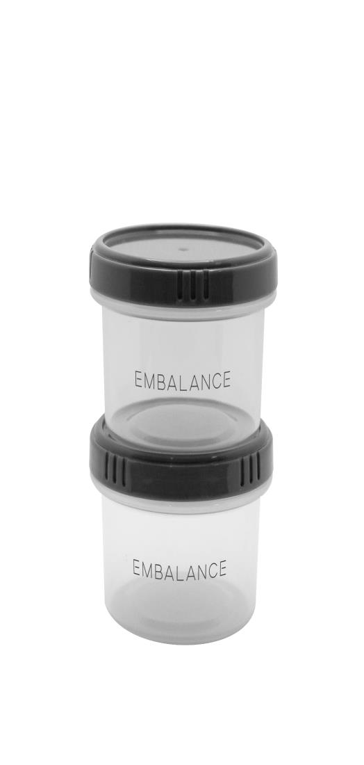 【楽天市場】ウィルマックス エンバランス ラウンドコンテナ (丸型) XS 130ml グレー 2個セット 日本製 T12211：hanamaru01楽天市場店