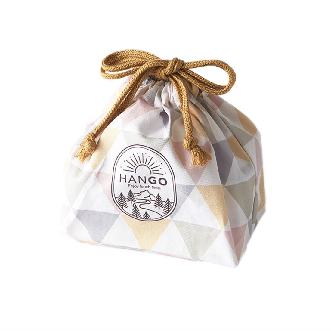 【楽天市場】竹中 ランチ巾着 HANGO 日本製 マルチカラー 約17(マチ8.5)×25.5cm T-96447：hanatomori楽天市場店