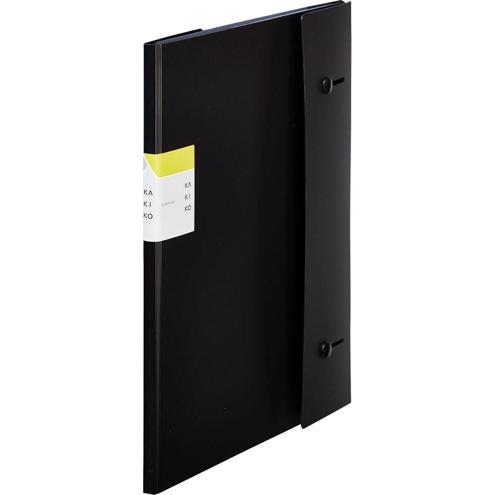 【楽天市場】キングジム クリアファイル カキコ ジャバラタイプ 16ポケット A4タテ 黒 8612-BK：hanatomori楽天市場店