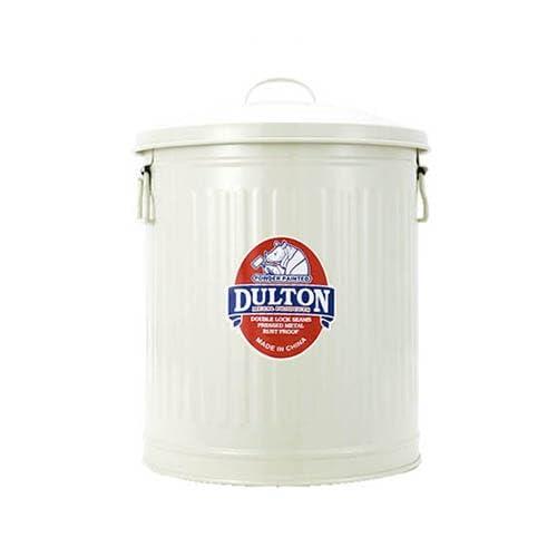 【楽天市場】ダルトン(Dulton) ミニガベージカンMサイズ 6L アイボリー ゴミを入れる物こそ綺麗だと思う物を使いたい ふた付きゴミ箱 ブリキ缶 高さ290mm 直径215mm 100 ...