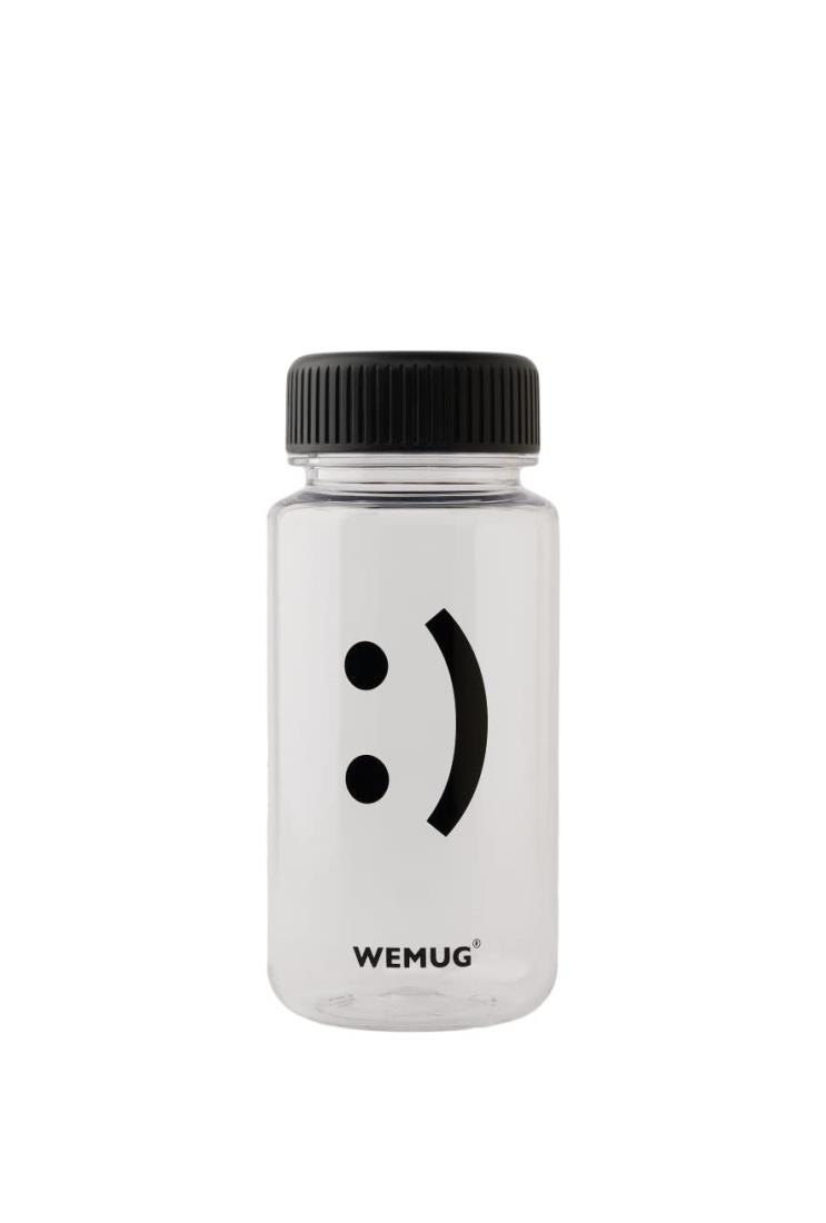 【楽天市場】WEMUG ミニ ウォーターボトル 350ml (水漏れしない 高密閉ボトル) パッキンレス 水筒 mini smile (クリア)：hanatomori楽天市場店