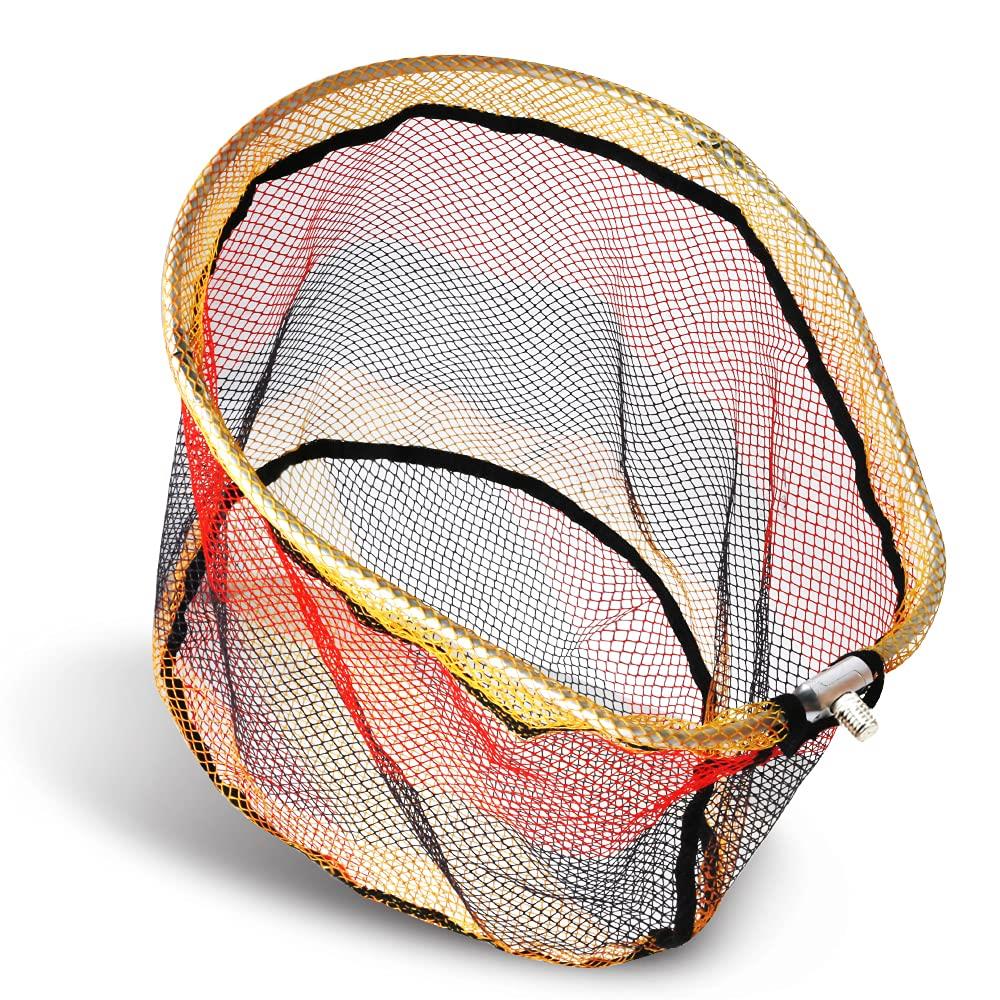 【楽天市場】JINKING タモ網 ラバーネット アルミオーバルフレーム 折りたたみ玉枠 釣りネット ランディングネット 大型たも網 スペア ...