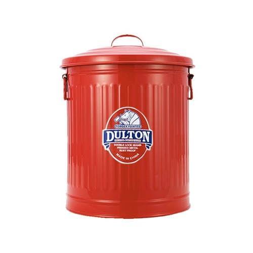 【楽天市場】ダルトン(Dulton) ミニガベージカンMサイズ 6L レッド ゴミを入れる物こそ綺麗だと思う物を使いたい ふた付きゴミ箱 ブリキ缶 高さ290mm 直径215mm 100 ...