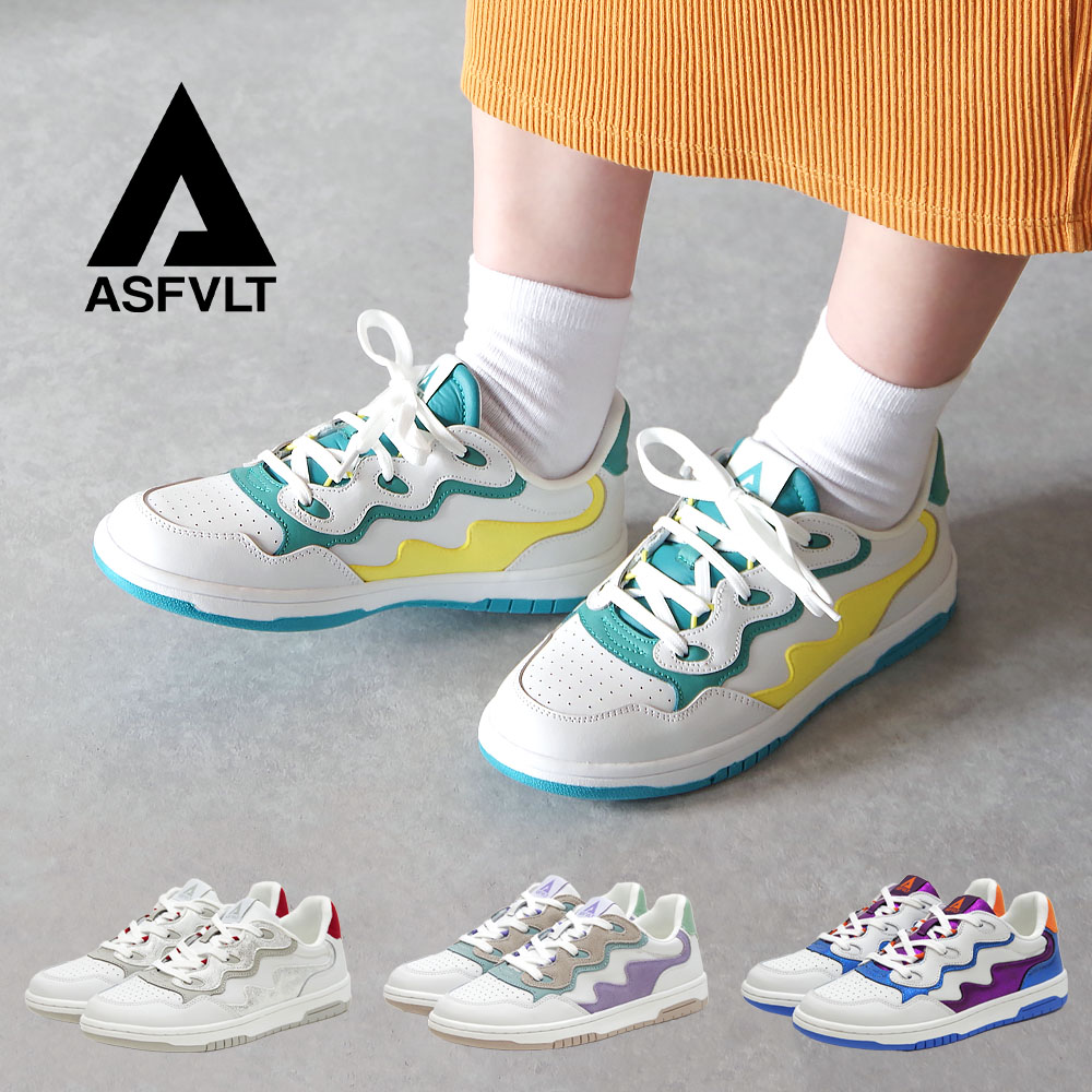 【楽天市場】【楽天スーパーSALE】ASFVLT アスファルト【SUNSET】 23.0～26.5cm スニーカー レディース メンズ スケートシューズ バッシュ ローカット レースアップ ...