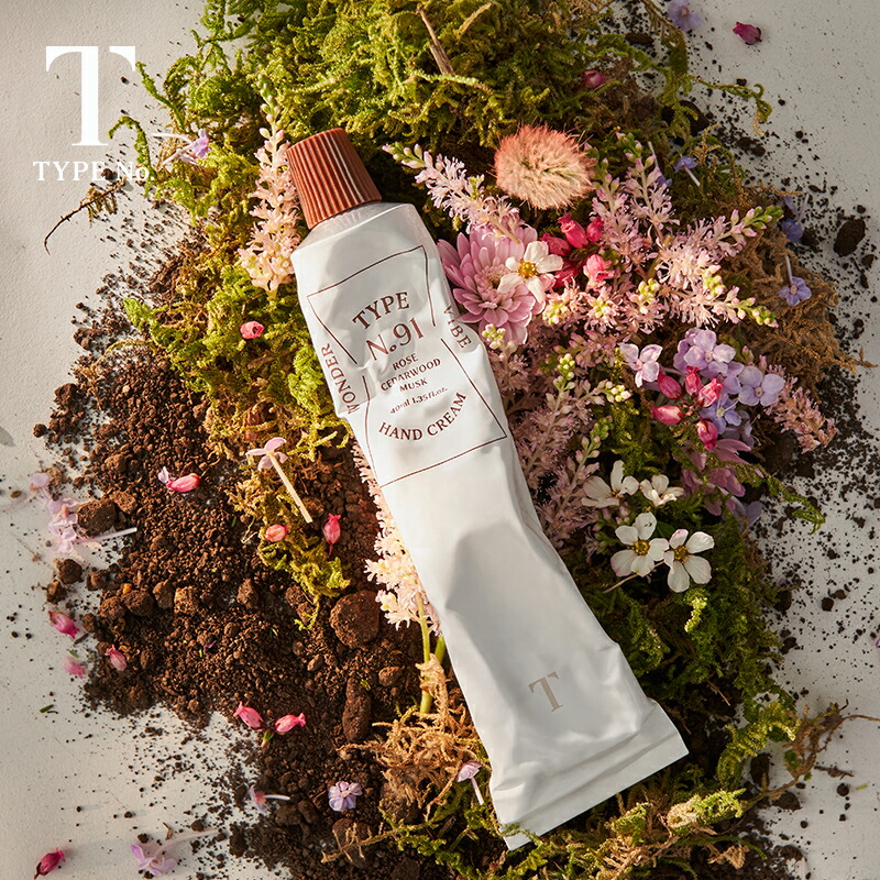【楽天市場】【 TYPE No 】 No.91 WONDER VIBE ハンドクリーム 40ml タイプナンバー ハンドケア 韓国コスメ クリオ ローズ ムスク【国内発送】：Hanbist