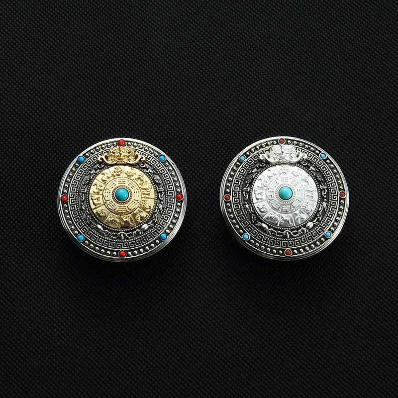 【楽天市場】バックル ヘッド ベルトバックル エンブレム 円形 丸 ゴールド シルバー 彫刻 十二支 立体的 メンズ ギフト チャイナ風 ...