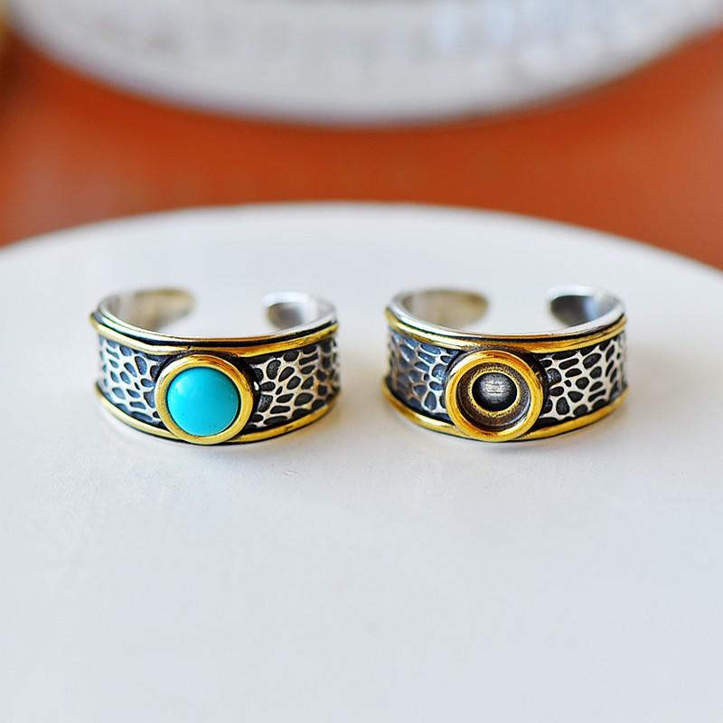 【楽天市場】指輪 空枠 はめ込み diy S925 シルバーリング 空 個性的 レディース アクセサリー おしゃれ パーティー 宝石なし ベース 土台 ホルダー レトロ ラウンド ジュエリー ...