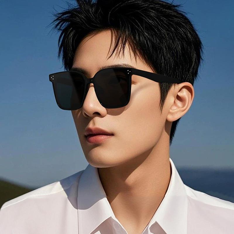 【楽天市場】サングラス メンズ 韓国 高級感 スクエア ラージフレーム 偏光 紫外線対策 日焼け防止 小顔効果 スタイリッシュ 高品質 ...