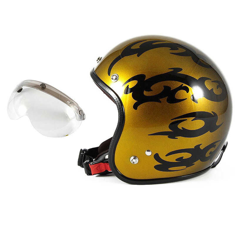 【楽天市場】72JAM デザイナーズジェットヘルメット [JCP-23] 開閉シールド付き [APS-03]TRIBAL トライバル ゴールド [キャンディーゴールドグラデーションベースグロス ...