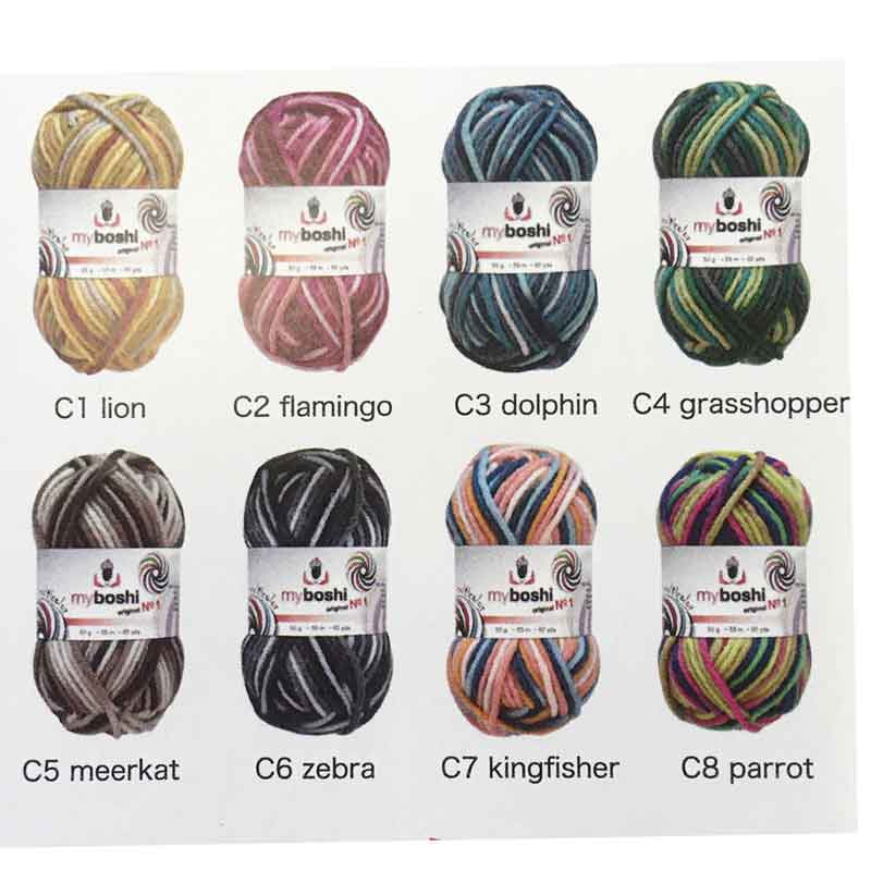 【楽天市場】DMC myboshi マルチカラー 色番C1&C7 帽子向け 現品限り：毛糸と手芸の店 カネコヤ