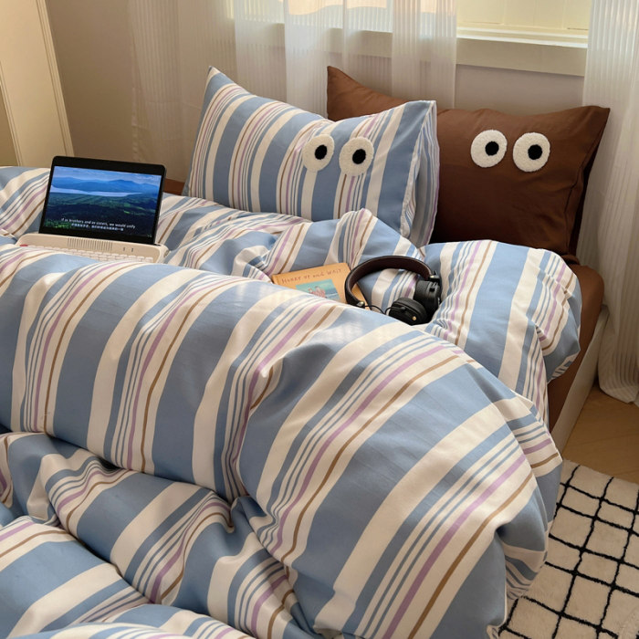 【楽天市場】【P20倍限定！】布団カバー 3点4点セット シングル ストライプ柄 掛け布団カバー おしゃれ セミダブル 布団カバー 枕カバー ...