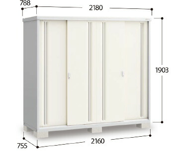 【楽天市場】【イナバ物置】シンプリーMJX-217EP（長もの収納タイプ）：ハピネスガーデン