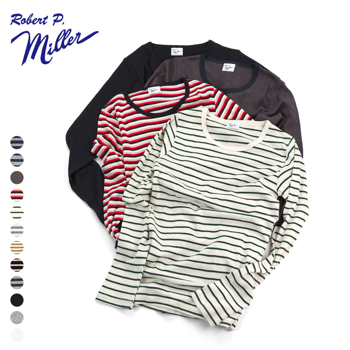 【楽天市場】【レディース】Robert P. Miller ロバートピーミラー 813C Panel-rib L/S Tee Tシャツ パネル ...