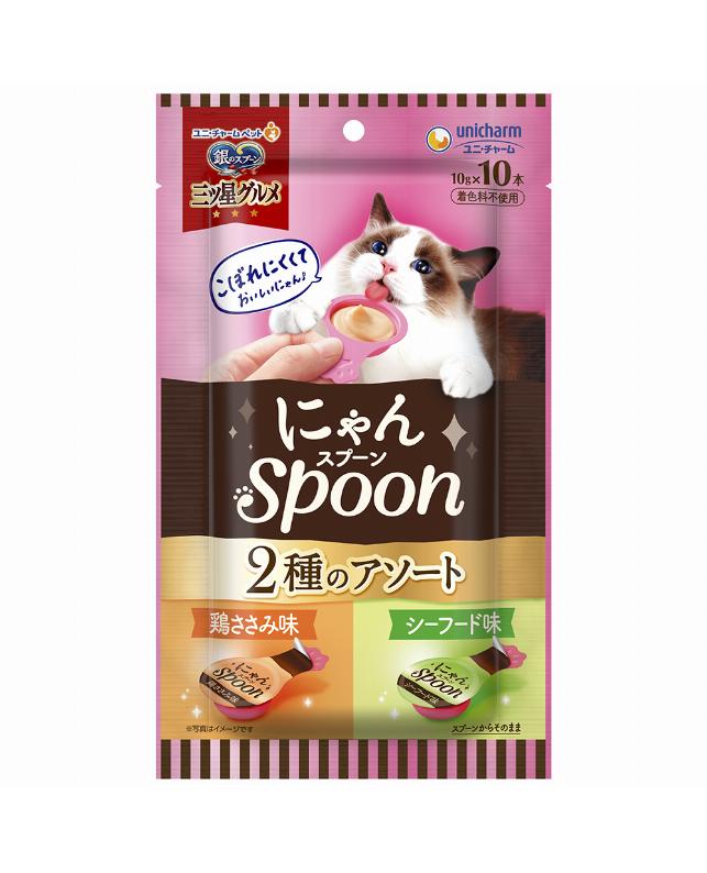 【楽天市場】【マラソン限定 15％OFF クーポン配布中】三ツ星にゃんSpoon2種ささみ＆シーフード 100g【賞味期限 20250731】：ハッピーベル 楽天市場店