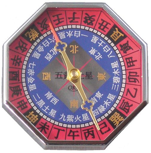 【楽天市場】MIZAR-TEC(ミザールテック)方位磁石コンパス家相風水八角ドライタイプレッド解説書早見表GF-803：Happy night Rainbow