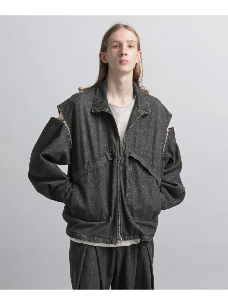 【楽天市場】【SALE／10%OFF】(M)ショルダーZIPSデニムBZ HARE ハレ ジャケット・アウター ブルゾン・ジャンパー ブルー ...