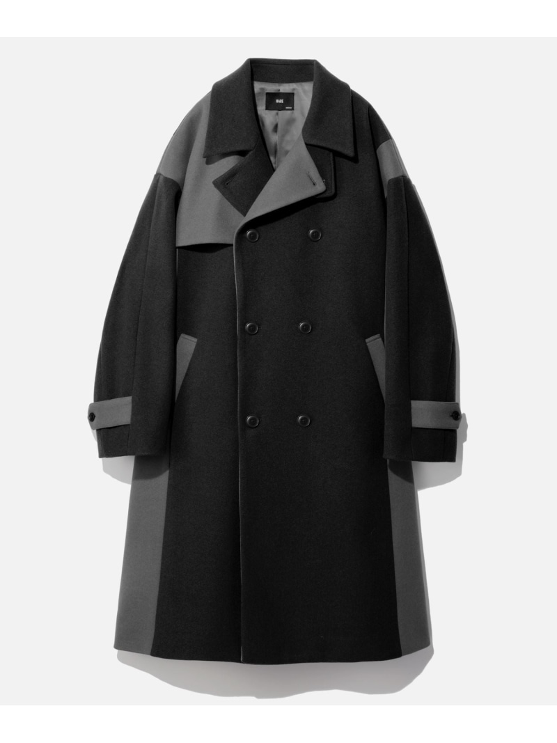 【楽天市場】【SALE／32%OFF】ウーリーテックハイショクダブルコート HARE ハレ ジャケット・アウター トレンチコート ブルー ...