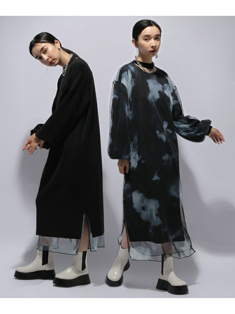 【楽天市場】(W)RVSチュールニットOPLS HARE ハレ ワンピース・ドレス ワンピース ブラック ブルー【送料無料】[Rakuten ...