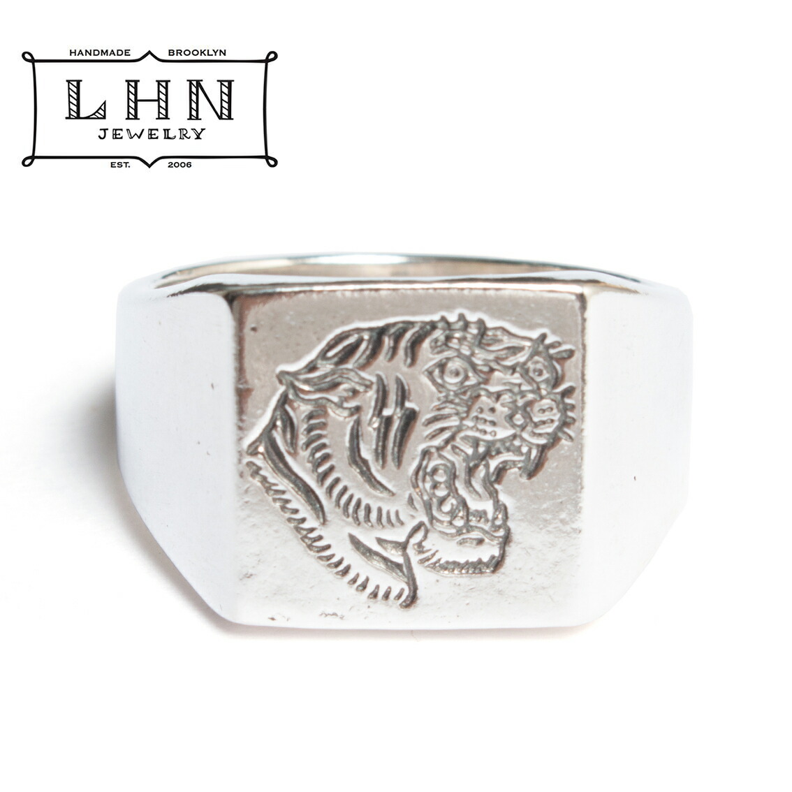 【楽天市場】LHN Jewelry エルエイチエヌジュエリー リング 指輪 Tiger Signet Ring ハンドメイド アメリカ製 ...