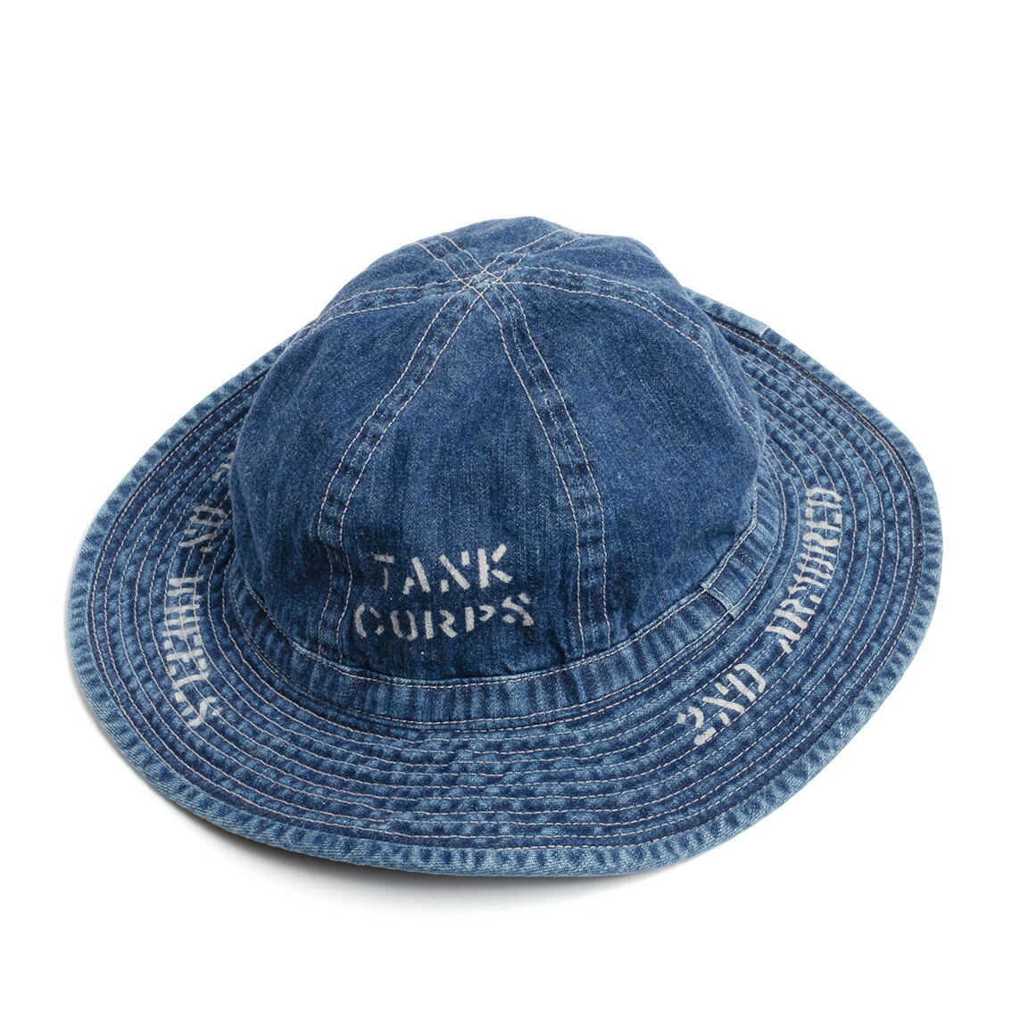 【楽天市場】BUZZ RICKSON'S バズリクソンズ HAT, WORKING, DENIM VINTAGE WASHED STENCIL ...