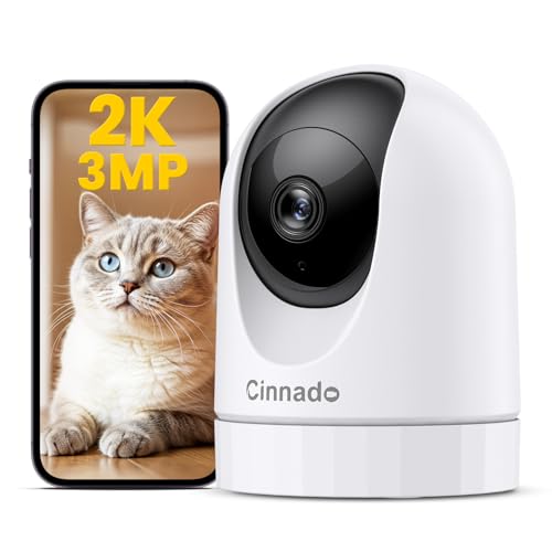 【楽天市場】Cinnado D1ペットカメラ300万画素 2K HD ベイビー/犬/猫モニター ワイヤレス屋内防犯 監視360度 ベビー 老人 ...