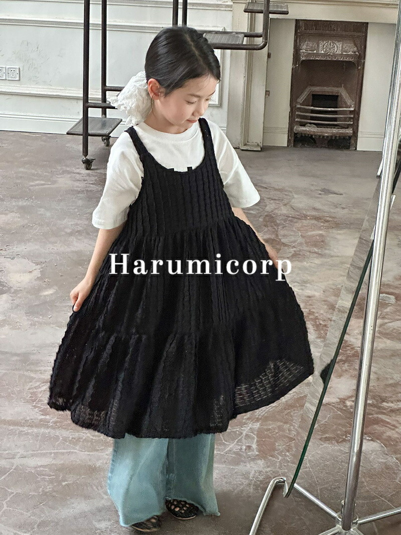 【楽天市場】ワンピース キッズ 女の子 子供 黒 ドレス ピアノ キャミワンピース発表会 結婚式 ベビー服 夏服 子供服 ジュニア 韓国子ども ...