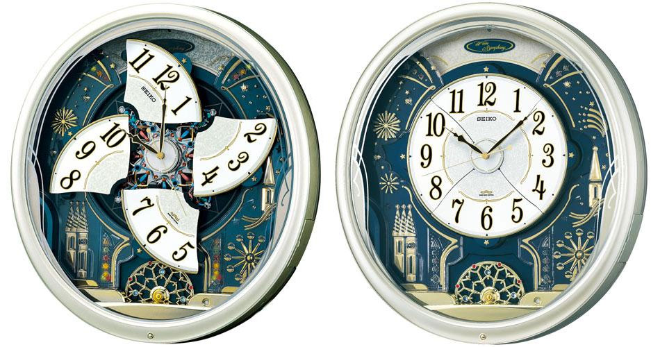 【楽天市場】【名入れ 文字入れ無料】SEIKO CLOCK (セイコー クロック) RE561H 電波式 掛時計／掛け時計 ウエーブ ...