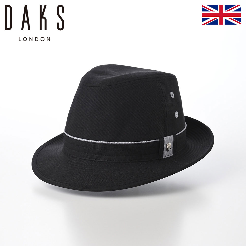 【楽天市場】DAKS ダックス 帽子 Hat Grosgrain（ハット グログラン） D1752 ブラック プレゼント：メンズハット・帽子 ...