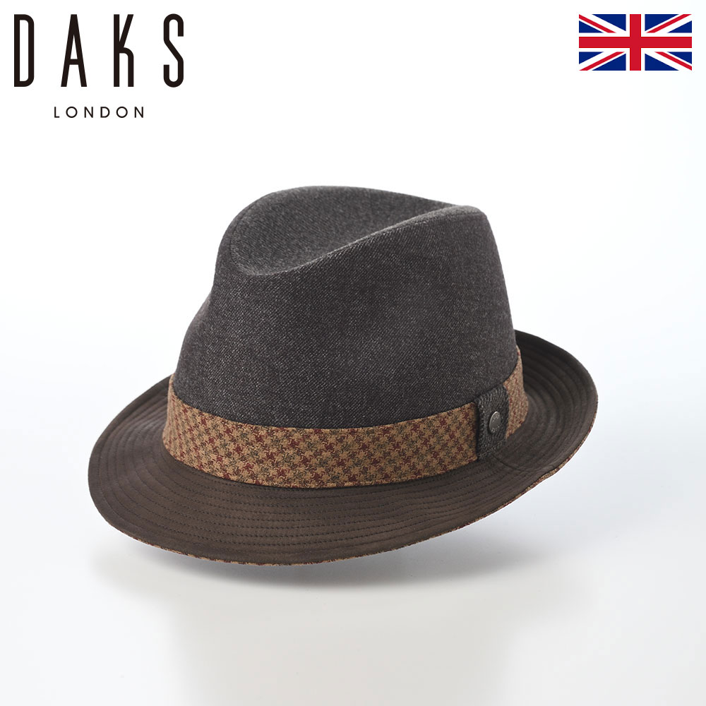 【楽天市場】DAKS ダックス 帽子 Hat Patchwork(ハット パッチワーク) D1918 ブラウン：メンズハット・帽子専門店 時谷堂