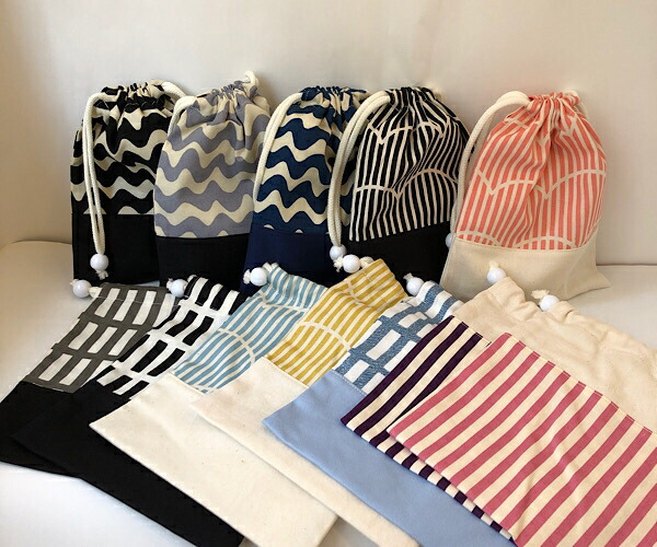 【楽天市場】【lefua_hand made】ハンドメイド コップ袋に最適！縦20×横17サイズの 北欧＆ストライプ柄：手仕事雑貨 月のしずく