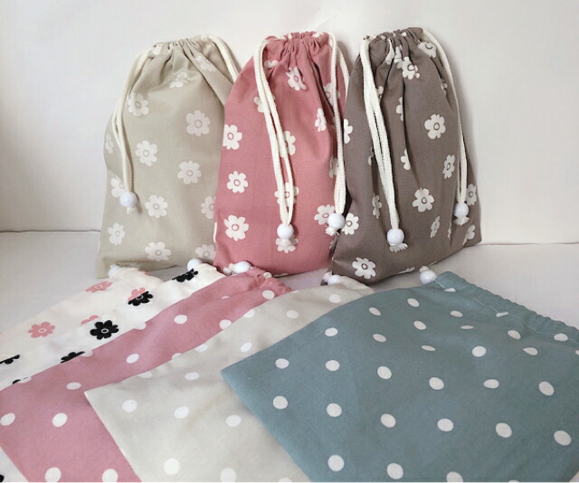 【楽天市場】【lefua_hand made】ハンドメイド 給食袋に最適！縦25×横20サイズの 大人くすみ色女の子柄：手仕事雑貨 月のしずく