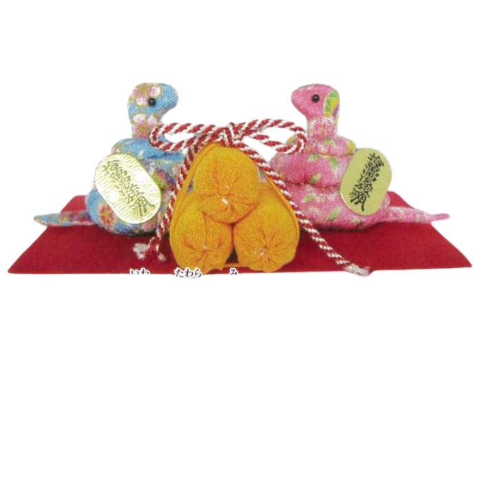 【楽天市場】ちりめんキット 祝い俵の巳 3541 東芸 干支 巳年 布地裁断すみ 送料無料C：旗の村松・手芸の村松