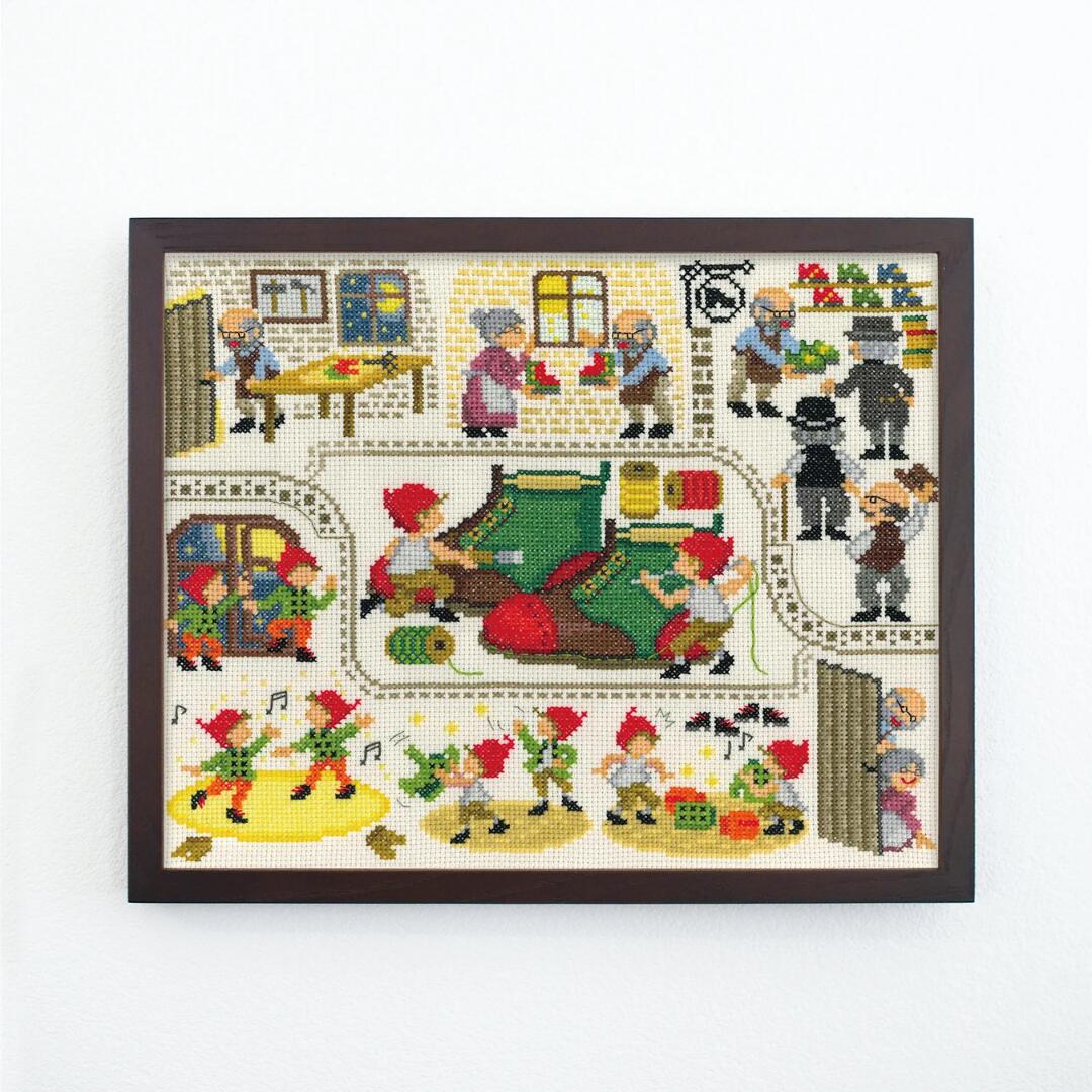 【楽天市場】刺繍キット こびとの靴屋 7596 ノスタルジック ストーリー オリムパス Nitkaデザイン：旗の村松・手芸の村松