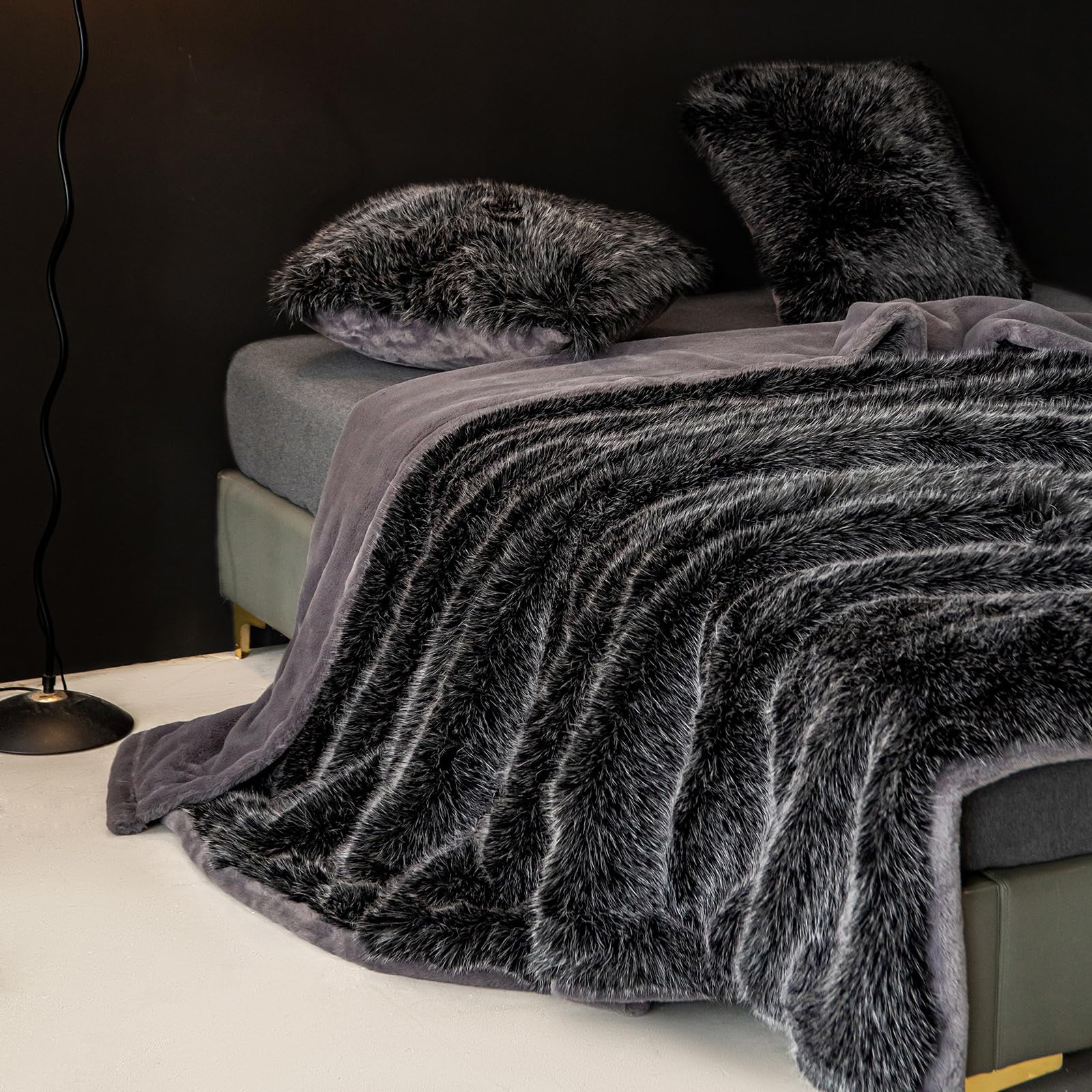 【楽天市場】ソファ用ふわふわブランケット ラグジュアリーファースローブランケット フォックスフェイクファーブランケット 仮狐の毛皮毛布：hayashop