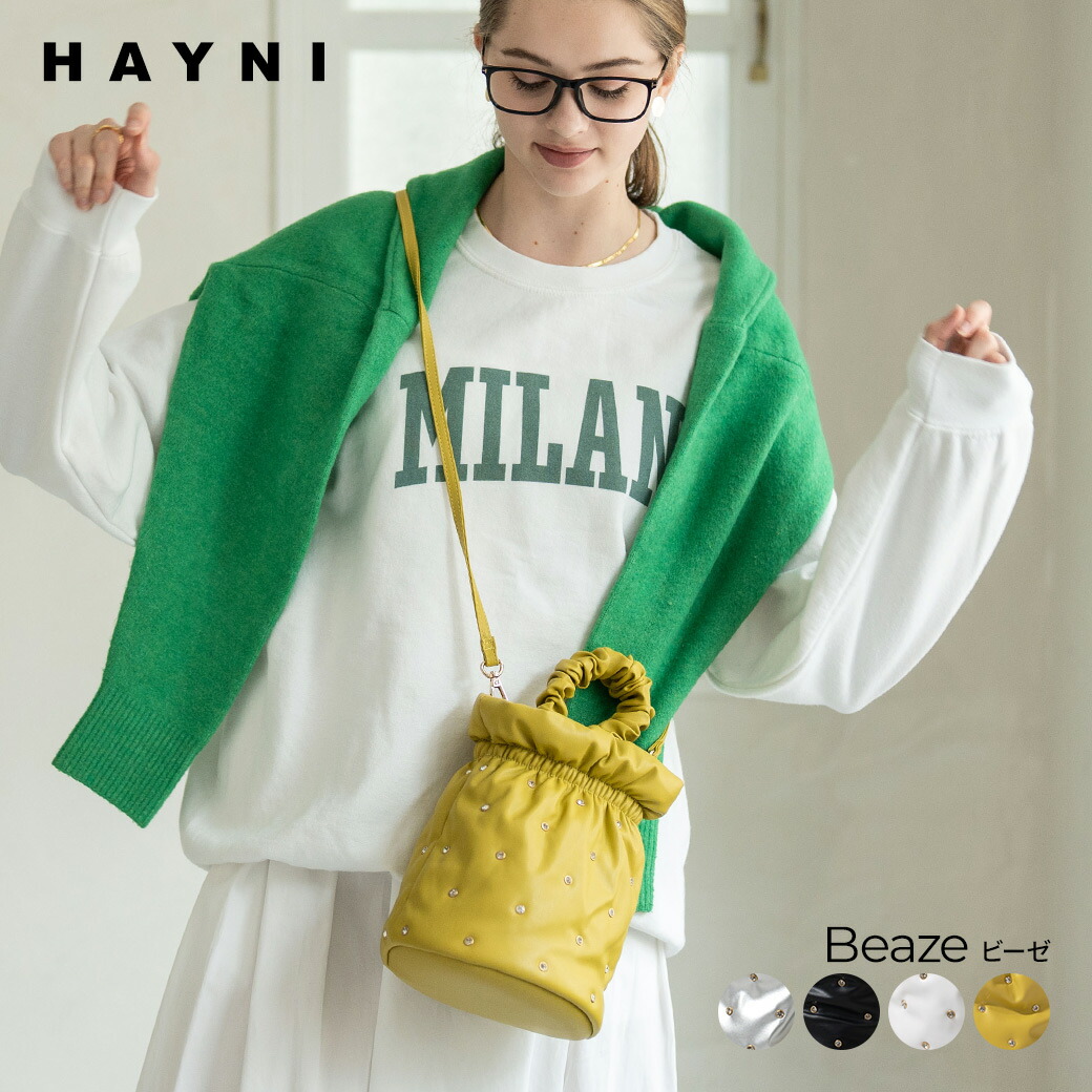 【楽天市場】\在庫限り／ ショルダーバッグ ハンドバッグ レディース 2way【Beaze ビーゼ｜HAYNI ヘイニ】斜めがけ 軽量 軽い 小さめ おしゃれ 可愛い かわいい ビジュー ...