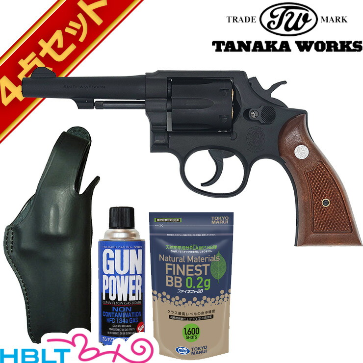 【楽天市場】タナカワークス S&W M10 4インチ ミリタリー＆ポリス Ver.3.1 HW ブラック 4インチ ガスリボルバー フルセット ...